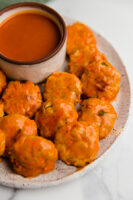 Buffalo Chicken Poppers (Paleo, Whole30, AIP option) - Unbound Wellness