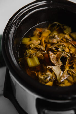 Slow Cooker Whole Chicken Bone Broth - Unbound Wellness