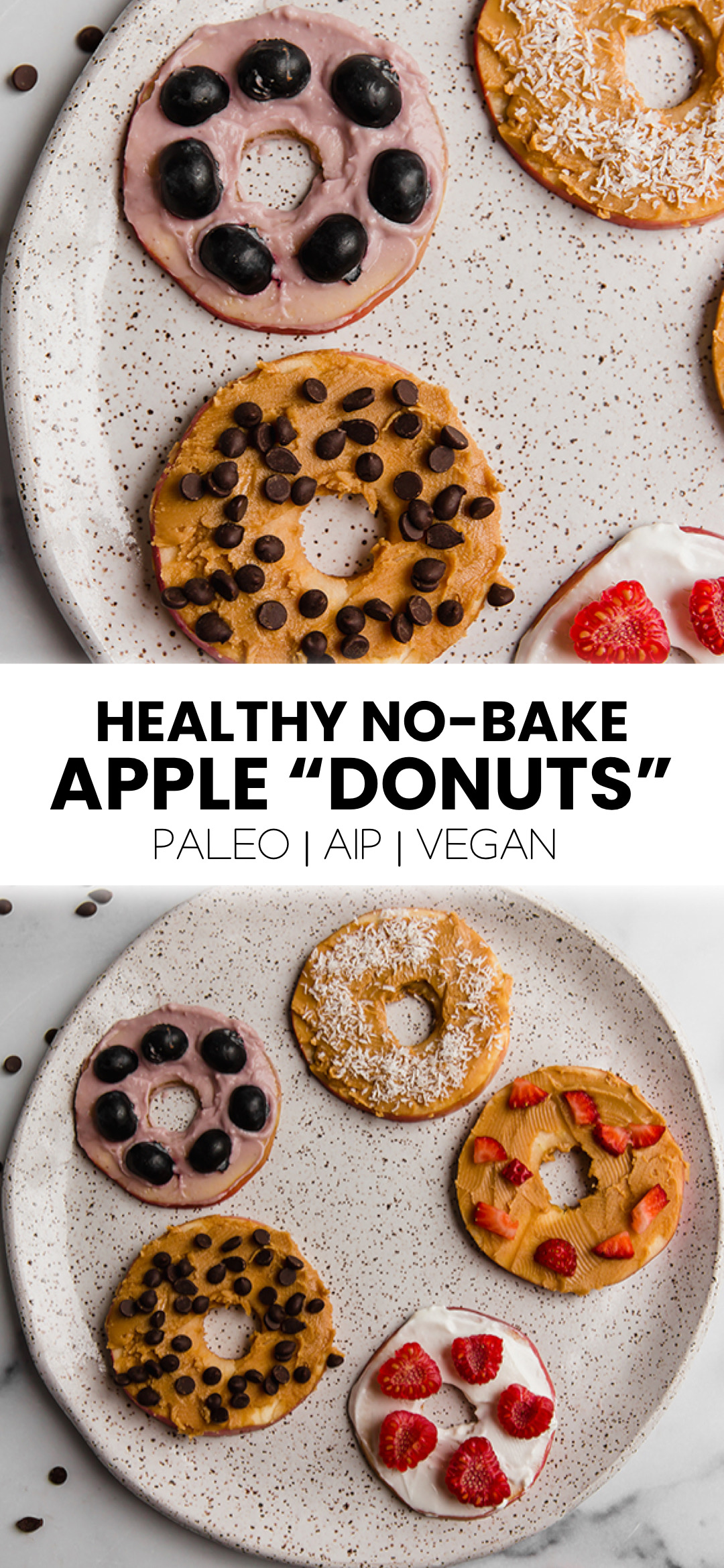 Healthy No-Bake Apple "Donuts" - Unbound Wellness