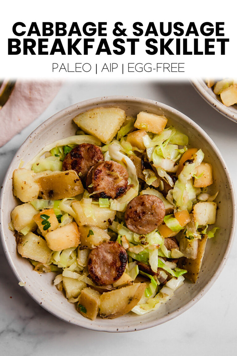 Cabbage and Sausage Breakfast Skillet - Unbound Wellness