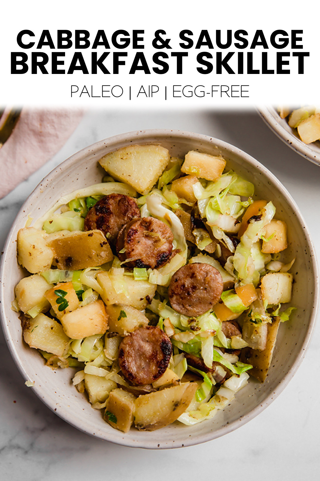 Cabbage and Sausage Breakfast Skillet - Unbound Wellness