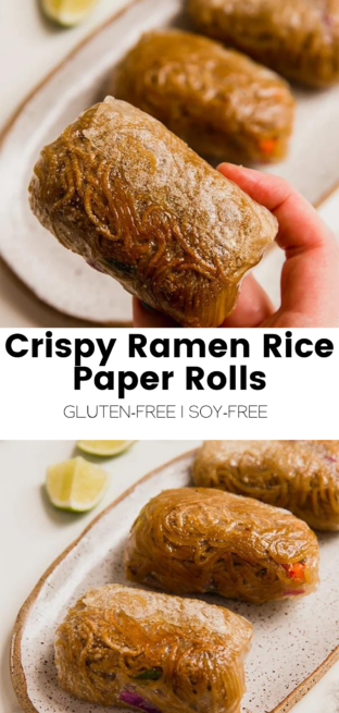 Crispy Ramen Rice Paper Rolls (Gluten Free) - Unbound Wellness