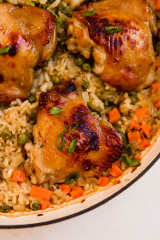 One Pot Baked Asian Chicken & Rice - Unbound Wellness