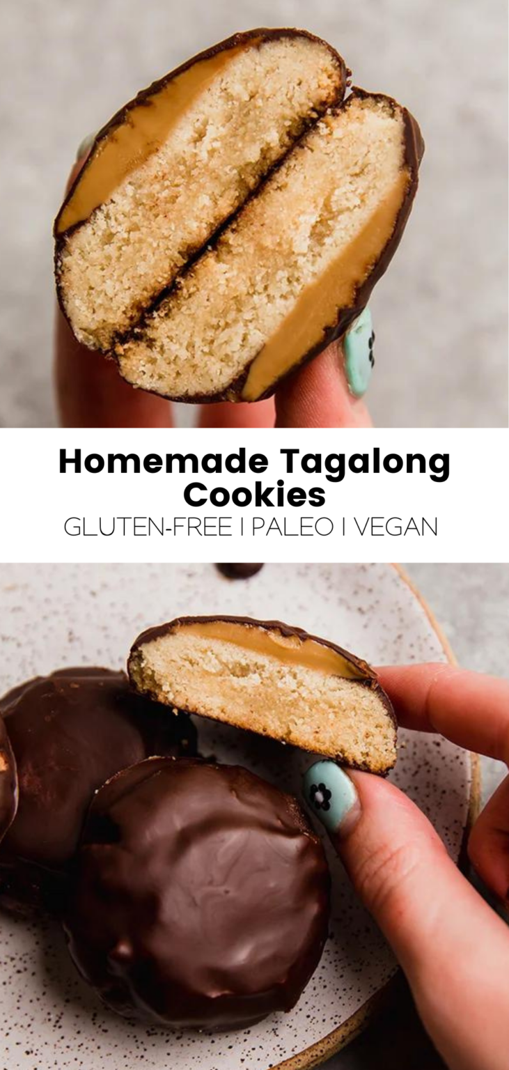 Homemade Tagalong Cookies {gluten free copycat} - Unbound Wellness