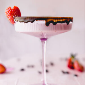 Chocolate Covered Strawberry Mocktail - Unbound Wellness