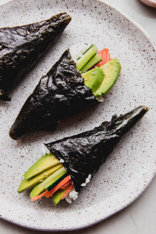 Homemade Sushi Hand Roll - Unbound Wellness