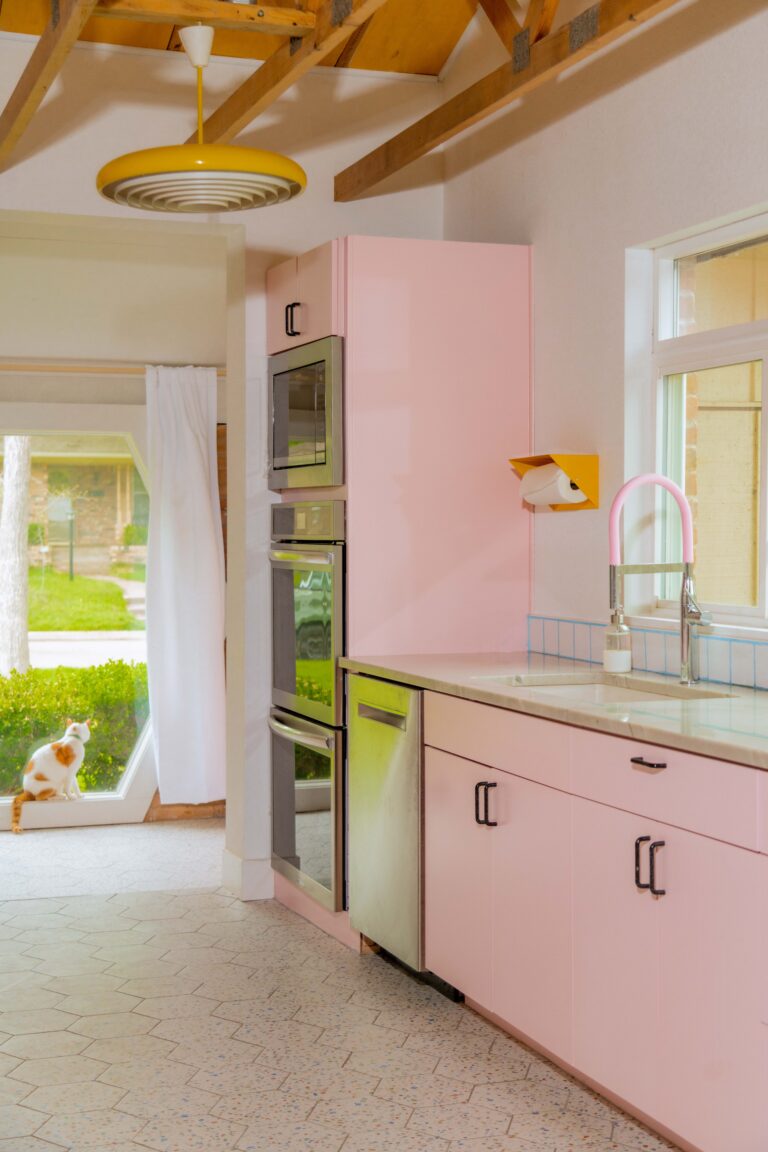 Kitchen Tour {Pink MCM Kitchen} - Unbound Wellness