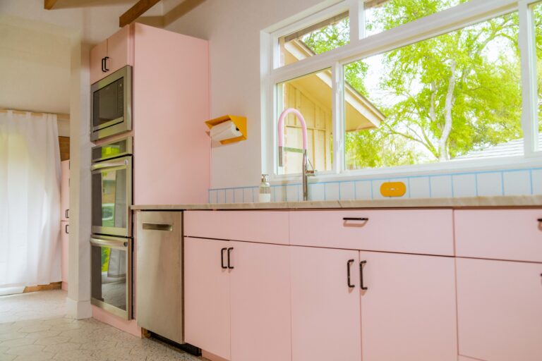 Kitchen Tour {Pink MCM Kitchen} - Unbound Wellness