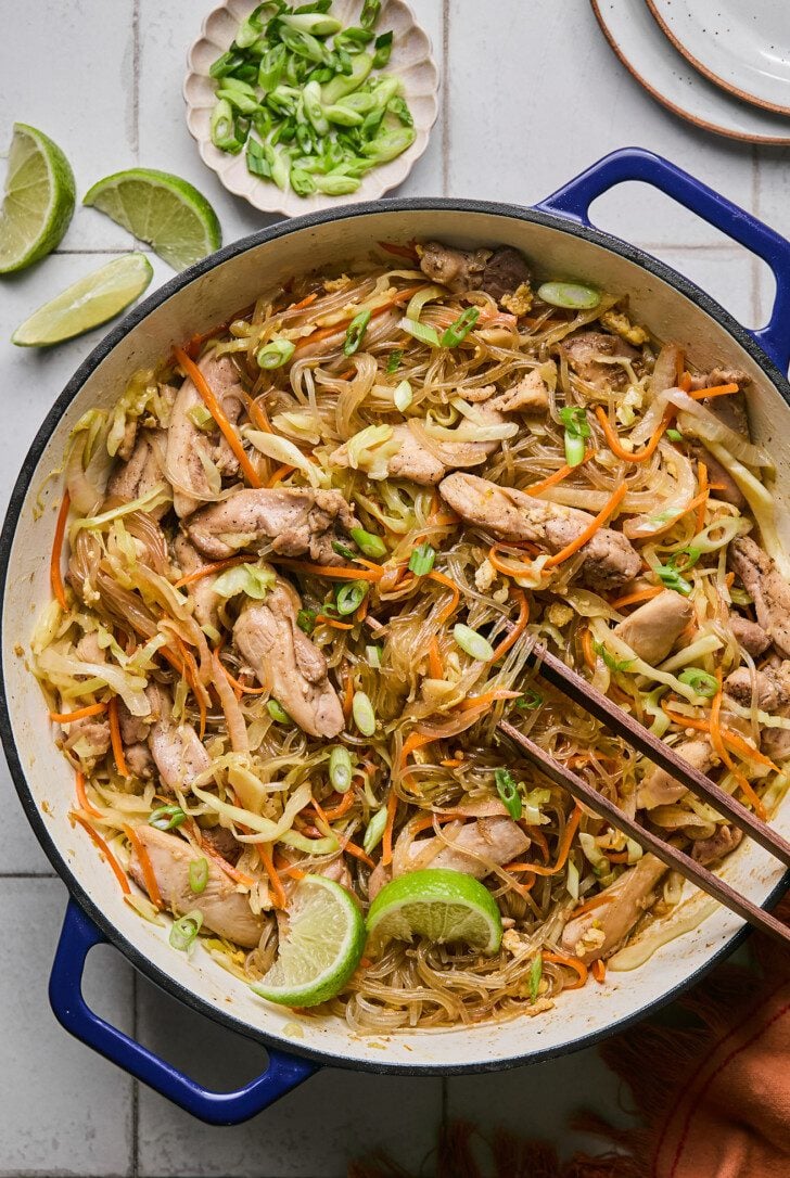 Pad Woon Sen {Thai Glass Noodle Stir Fry | Gluten Free} - Unbound Wellness