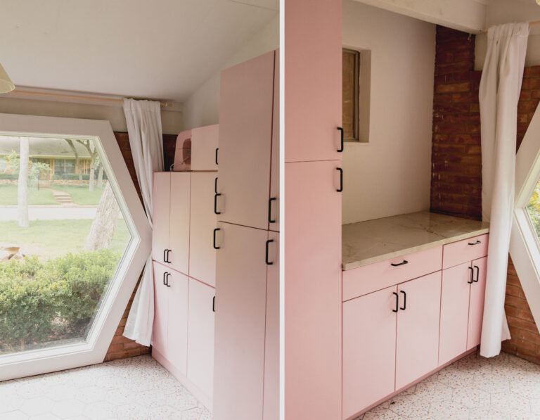 Kitchen Tour {Pink MCM Kitchen} - Unbound Wellness