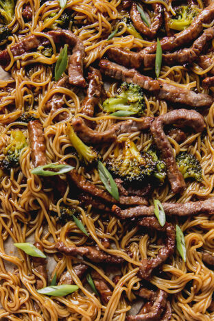 Sheet Pan Beef and Broccoli Ramen - Unbound Wellness