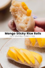 Mango Sticky Rice Rolls {Thai Inspired} - Unbound Wellness