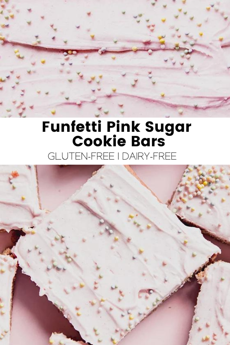 Funfetti Pink Sugar Cookie Bars {Gluten & dairy free} - Unbound Wellness