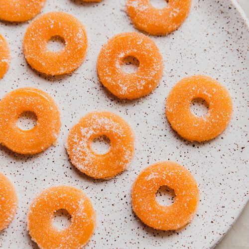 Homemade Peach Ring Gummies {real fruit} - Unbound Wellness