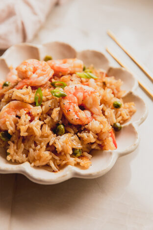 Sheet Pan Fried Rice with Shrimp - Unbound Wellness