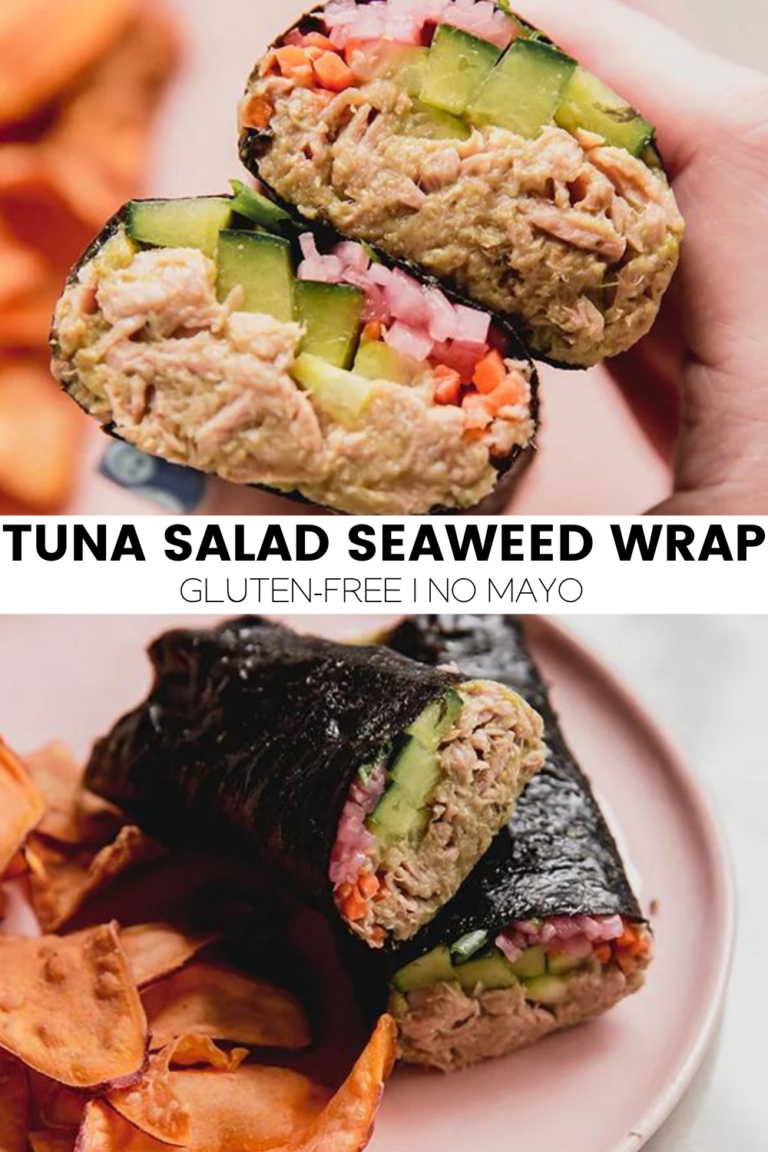 Tuna Salad Seaweed Wrap {no mayo} - Unbound Wellness