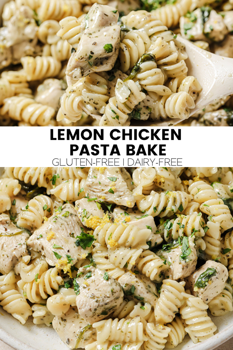 Lemon Chicken Pasta Bake {Gluten & Dairy Free} - Unbound Wellness