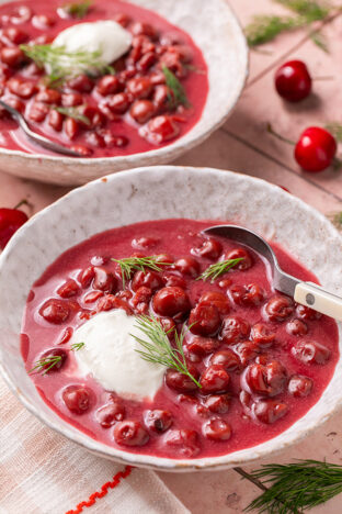 Hungarian Cold Cherry Soup - Unbound Wellness