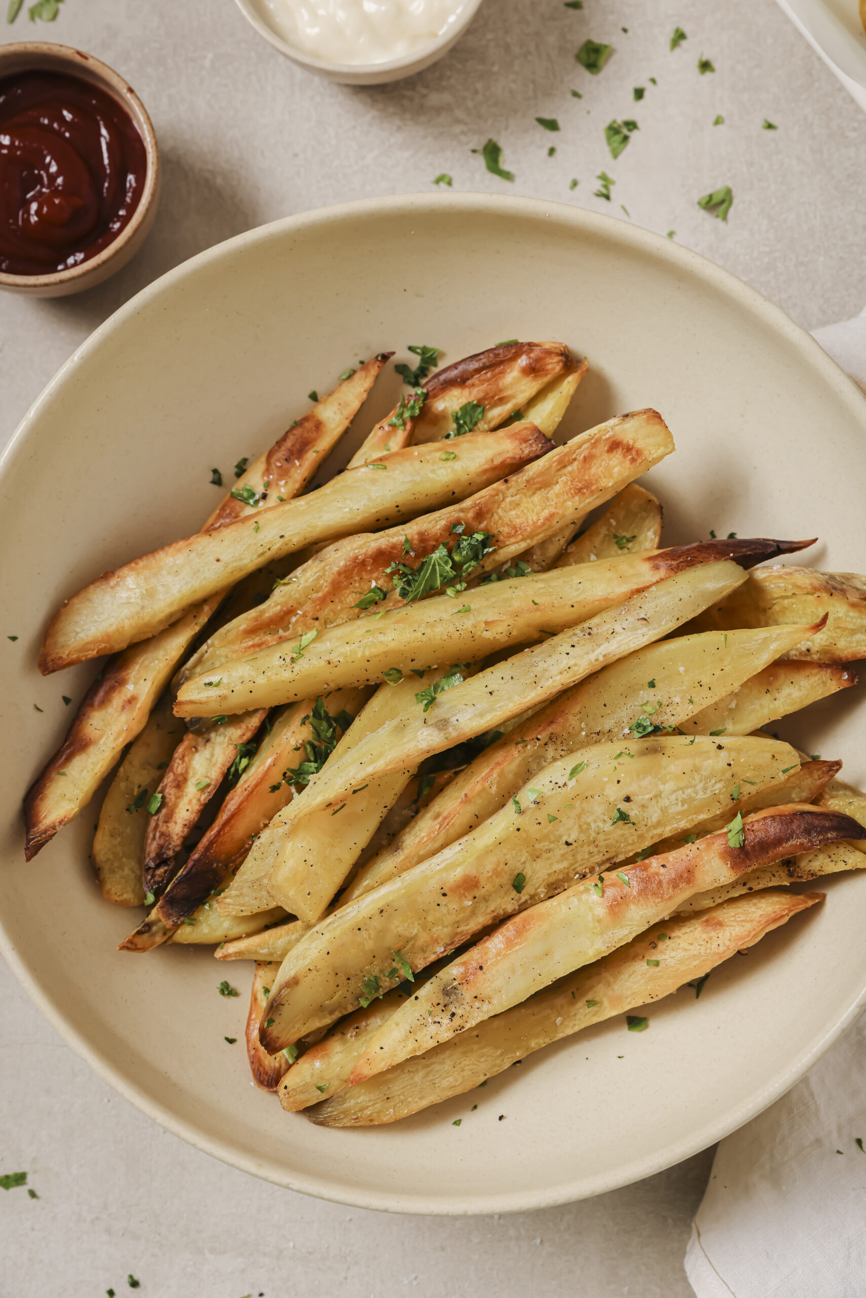 Crispy Baked White Sweet Potato Fries - Unbound Wellness