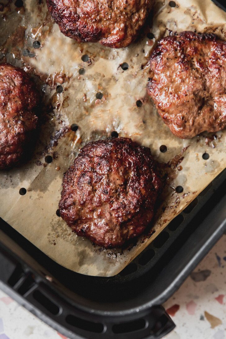 Air Fryer Burgers {Juicy & From Scratch!} - Unbound Wellness