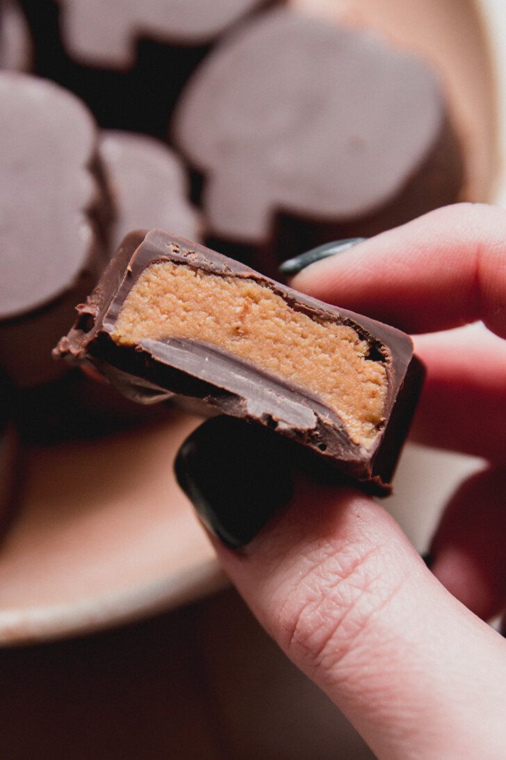 Homemade Almond Butter Pumpkin Spice Reese's - Unbound Wellness