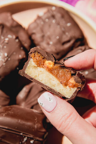 Healthier Snickers Bars - Unbound Wellness