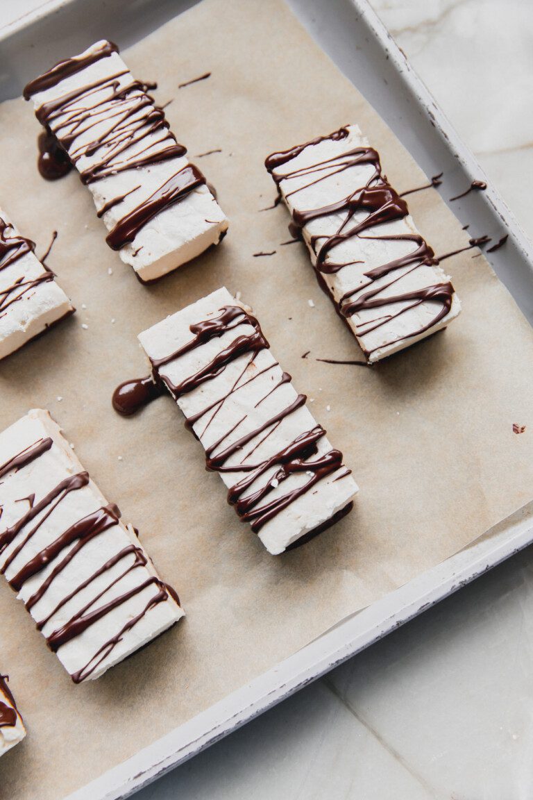 Marshmallow Protein Bars {dairy free} - Unbound Wellness