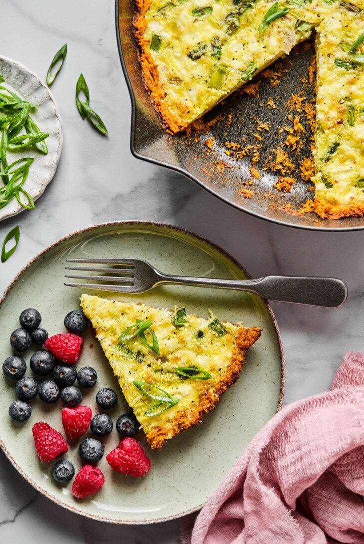 Sweet Potato Crust Quiche - Unbound Wellness