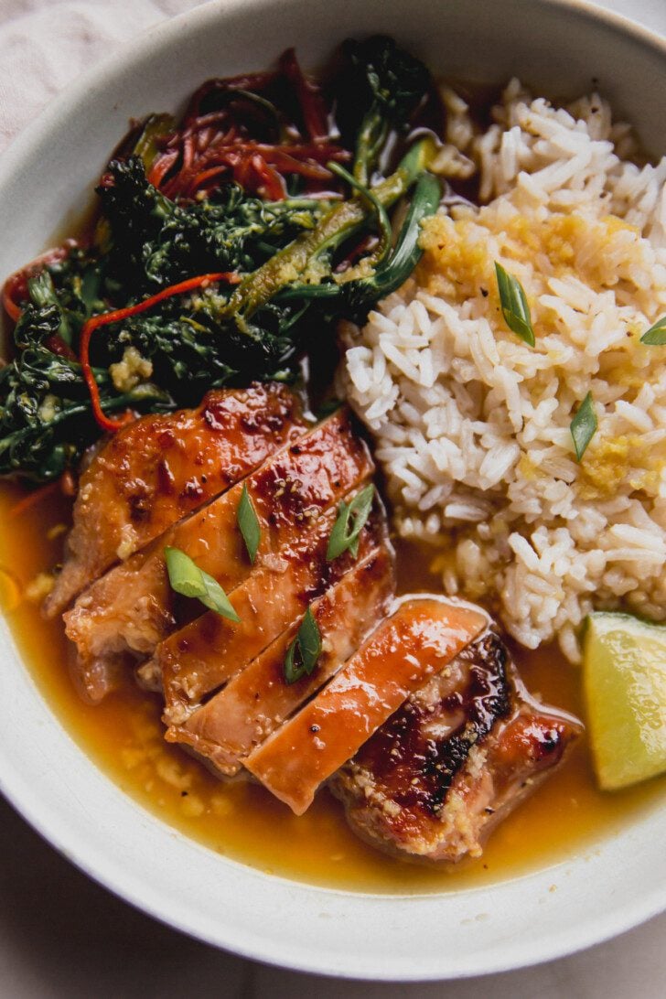 Brothy Ginger Chicken and Rice - Unbound Wellness